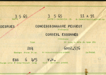 Registres d'immatriculation